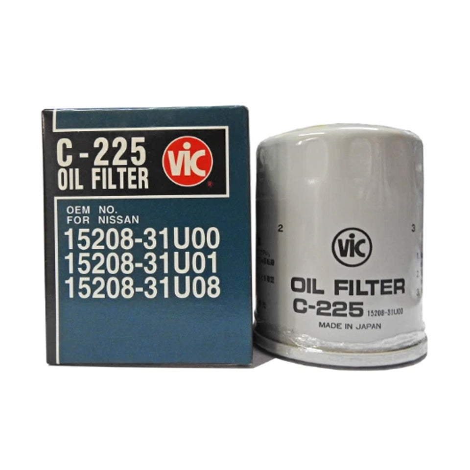 VIC Oil Filter C-225 for Nissan Cefiro, 300EX, Pathfinder, Patrol Roya