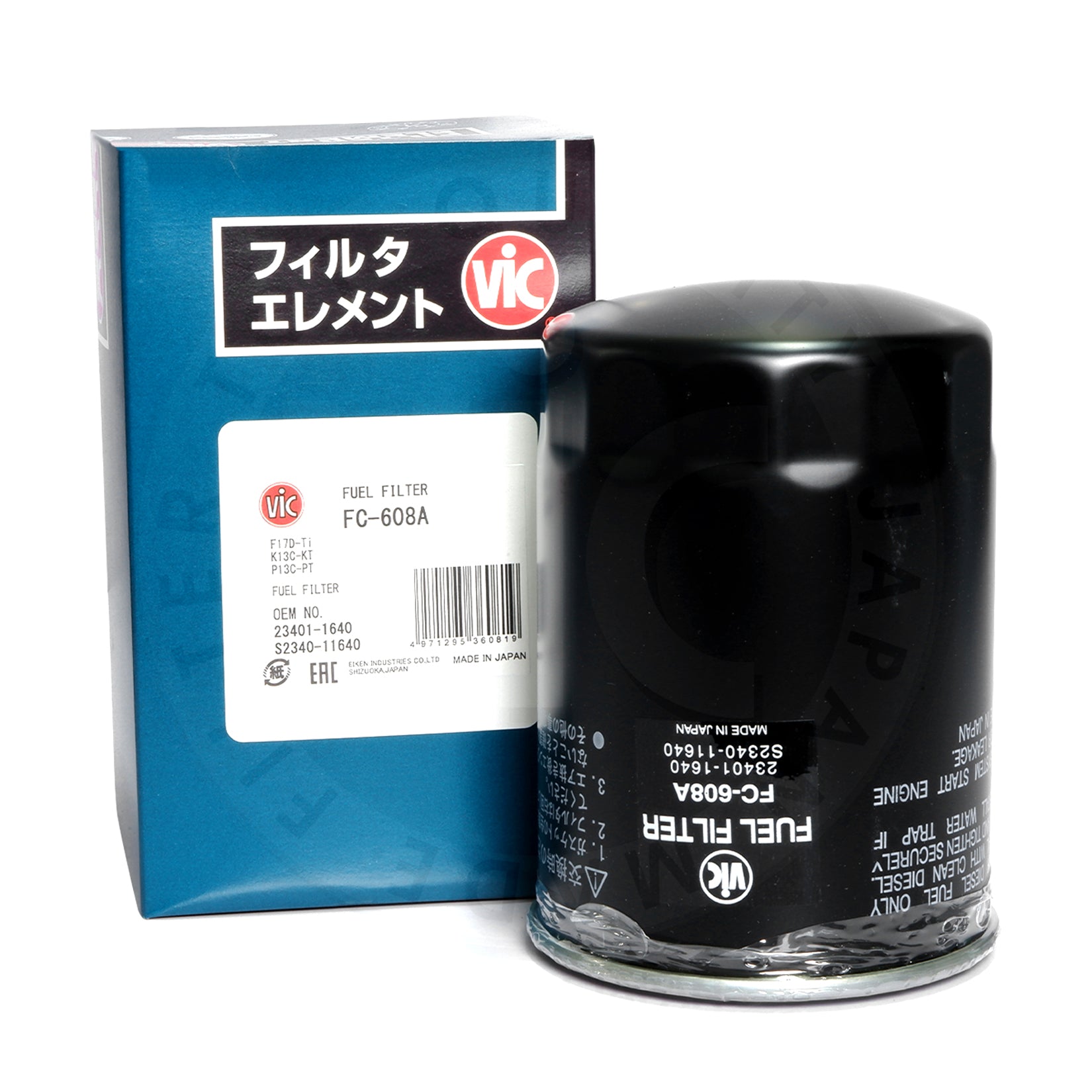 VIC Fuel Filter FC-608A for Hino K13D/M10U/P11C, Isuzu Trooper 4JX1 19