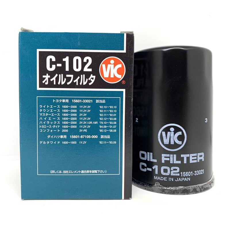 VIC Oil Filter C-102 for Toyota 3K, 4K 18R, 21R