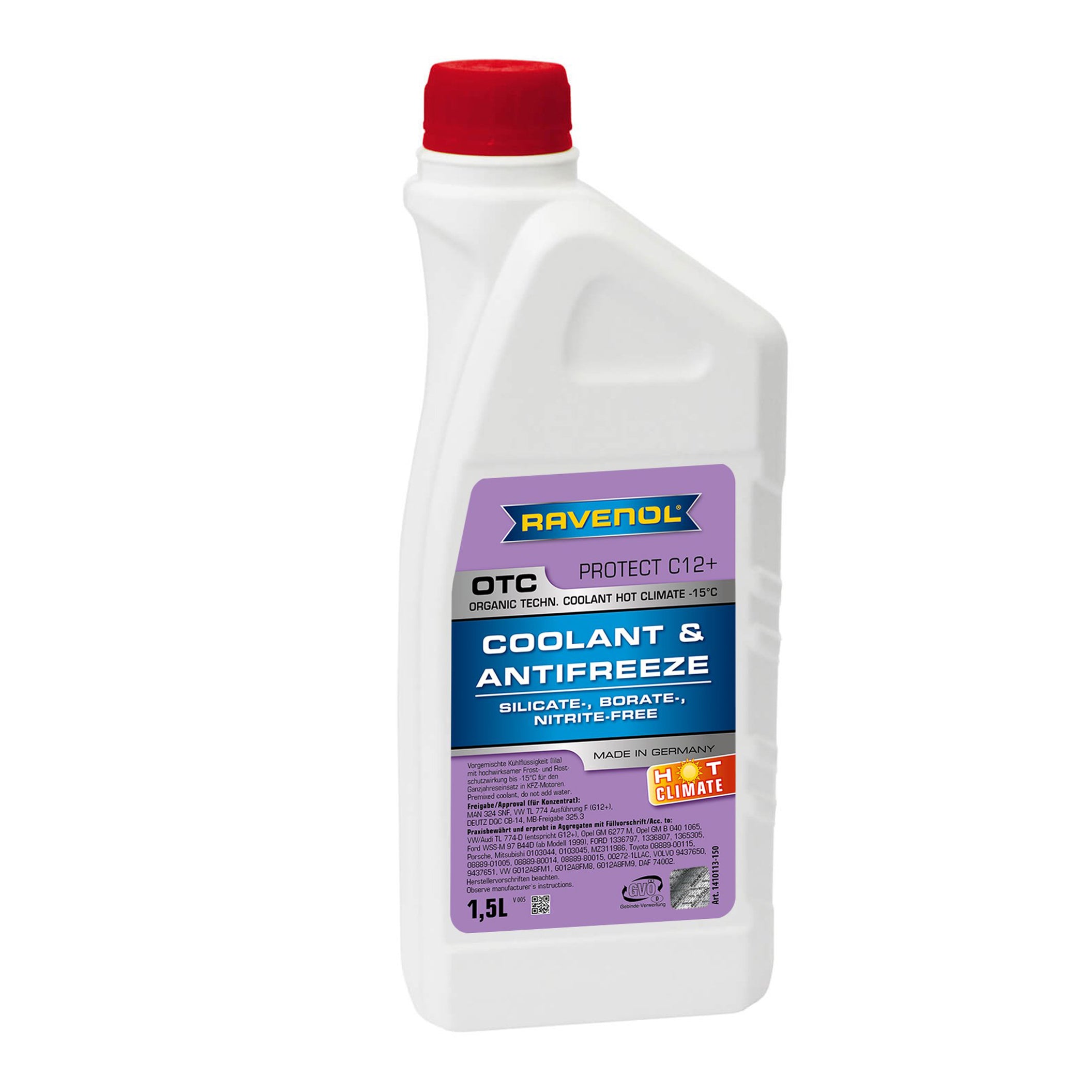 Ravenol Radiator Coolant OTC HOT CLIMATE Antifreeze 1.5 Liter