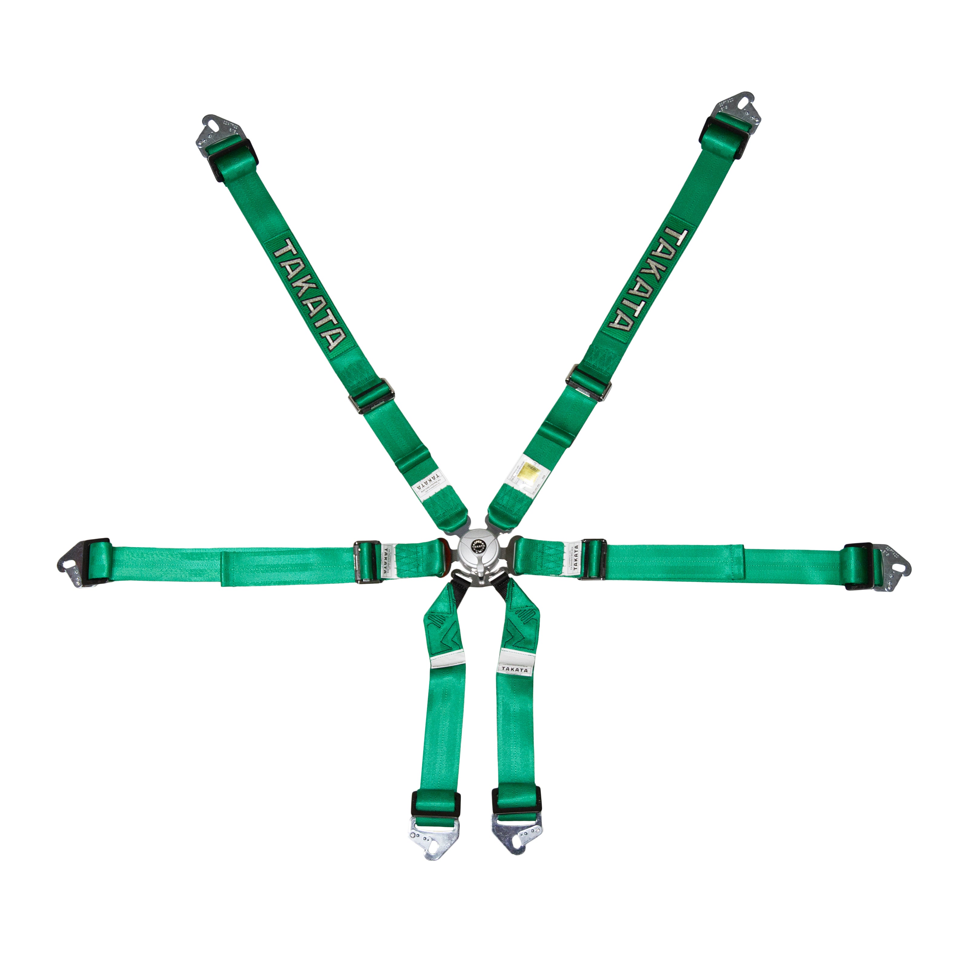 Takata Racing Belt 6pt Race 2x2 Green